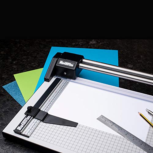 Rotatrim Pro 18 Inch Cut Professional Paper Cutter/Trimmer Precision Rotary Trimmer with Self-Sharpening Precision Steel Blades & Twin Stainless Steel Guide Rails (RCPRO18i)