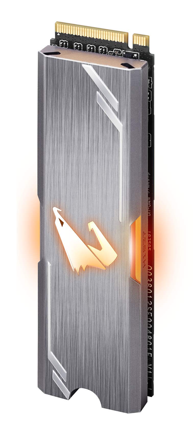 AORUS RGB NVMe M.2 512GB High Performance Gaming, Integrated Heatsink, Toshiba 3D NAND, DDR Cache Buffer, 5 Year Warranty SSD GP-ASM2NE2512GTTDR