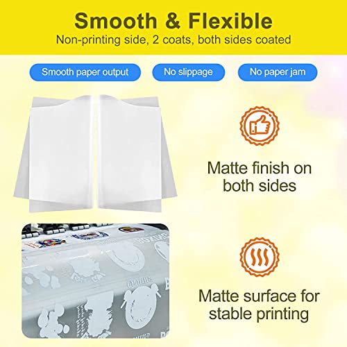 Yamation DTF Transfer Film Roll: 13inch 32.8ft Sheets Premium Double-Sided Matte Finish PET Transfer Paper Direct to Film Transfer Sheets