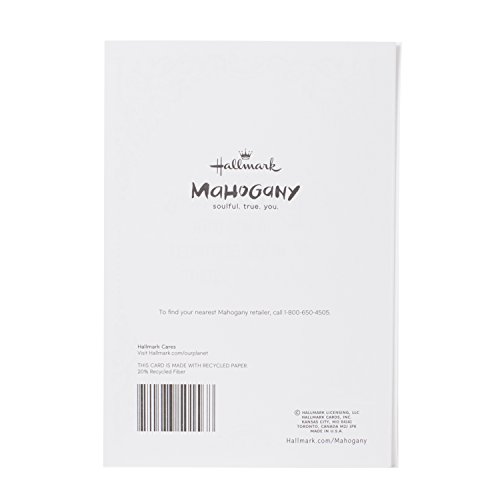 Hallmark Mahogany Wedding Card (Gold Heart), Gold Lettering (0299RZD2062)