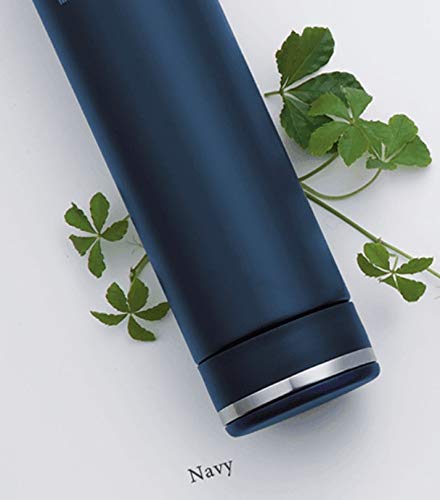 Zojirushi SM-JF48-AD Water Bottle, Stainless Steel Mug, Direct Drinking, Lightweight, Cold and Heat Retention, 16.2 fl oz (480 ml), Navy