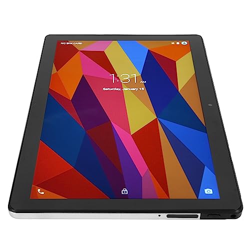 Airshi Portable Tablet, Call Support 10 Inch Tablet 100-240V 10 Inch IPS Screen 5G WiFi Dual Band for Home Travel (White)