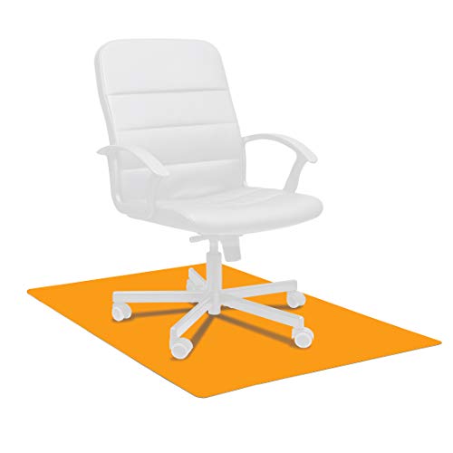 Amazon Basics Polycarbonate Anti Slip Chair Rectangular Mat For Hard Floors, 47" x 51", Clear