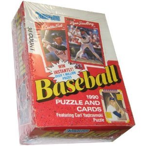 Donruss 1990 Baseball Puzzle and Cards Wax Box (36 Packs)