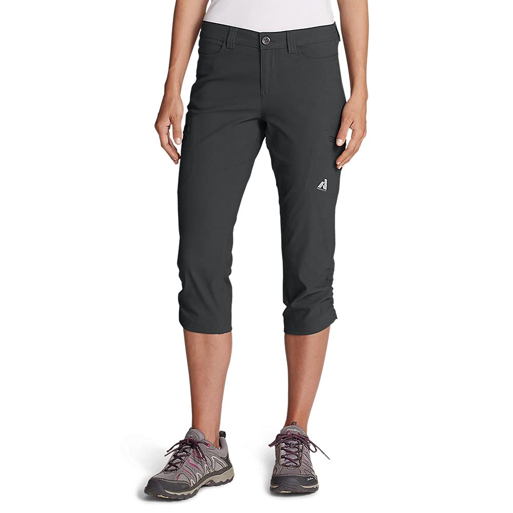 Eddie Bauer Women's Rainier Capris, Medium Indigo, 6, Tall