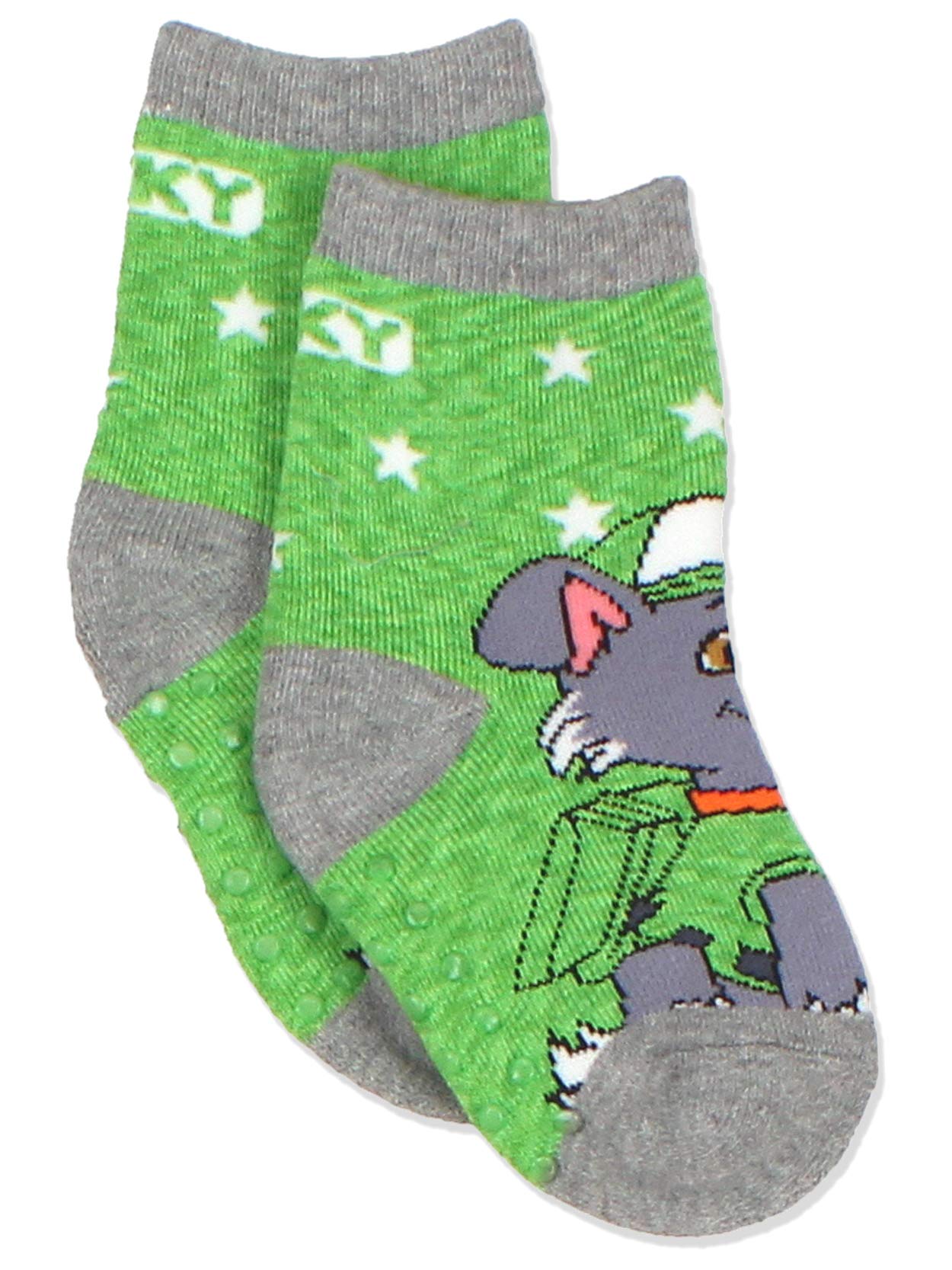 Paw Patrol Boys Girls 7 pack Socks with Grippers (Shoe: 7-10 (Sock:4-6), Grey/Multi)