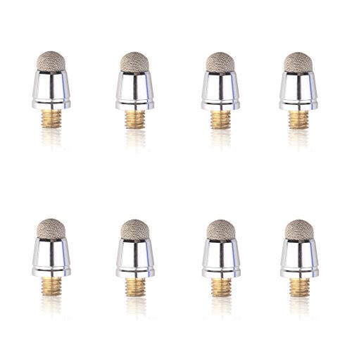 DIMPLES EXCEL Stylus Replacement Thin Fiber Tips for 7.5" Stylus Pen - 8 Pack (Replacement Tips-8 Pack)