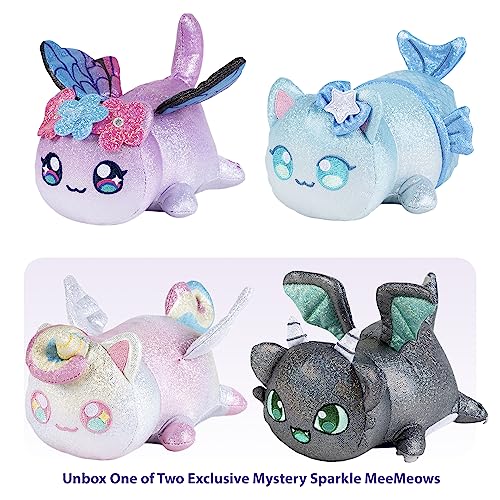 Aphmau 6β MeeMeow Plush Sparkle Collection 3-Pack, Surprise Box That Includes 2 Sparkle Plush + 1 Mystery Plush, Official Merch