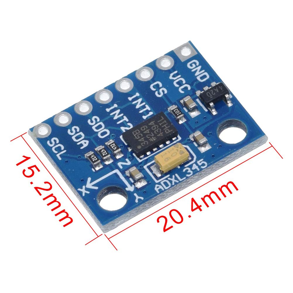 ANMBEST 3PCS GY-291 ADXL345 3-Axis Digital Acceleration of Gravity Tilt Module with IIC SPI Transmission for Arduino
