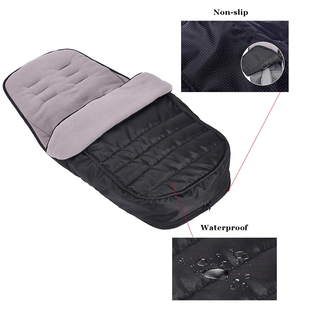 AIKSSOO Universal Baby Stroller Bunting Bag Footmuff Sleeping Bag Warm Thicken Winter Outdoor Waterproof Windproof Cold-Proof Detachable