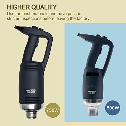 Zz Pro Commercial Electric Big Stix Immersion Blender Hand Held Variable Speed 750 Watt Mixer with 20-Inch Removable Shaft, 50-Gallon Capacity(LW750S20)