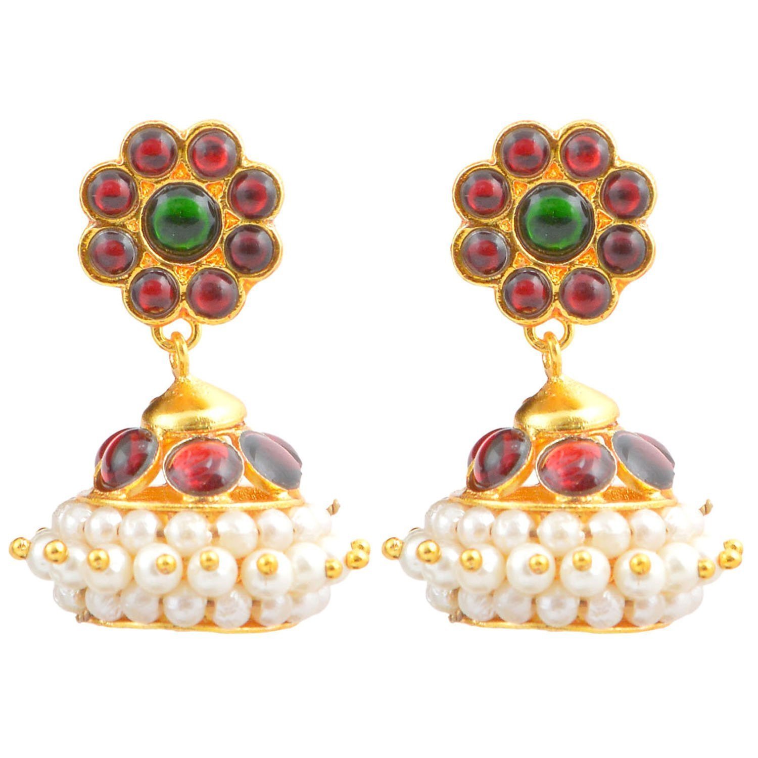 Fashionatelier Multi Color Full bharatanatyam Dance Set (10 Items)