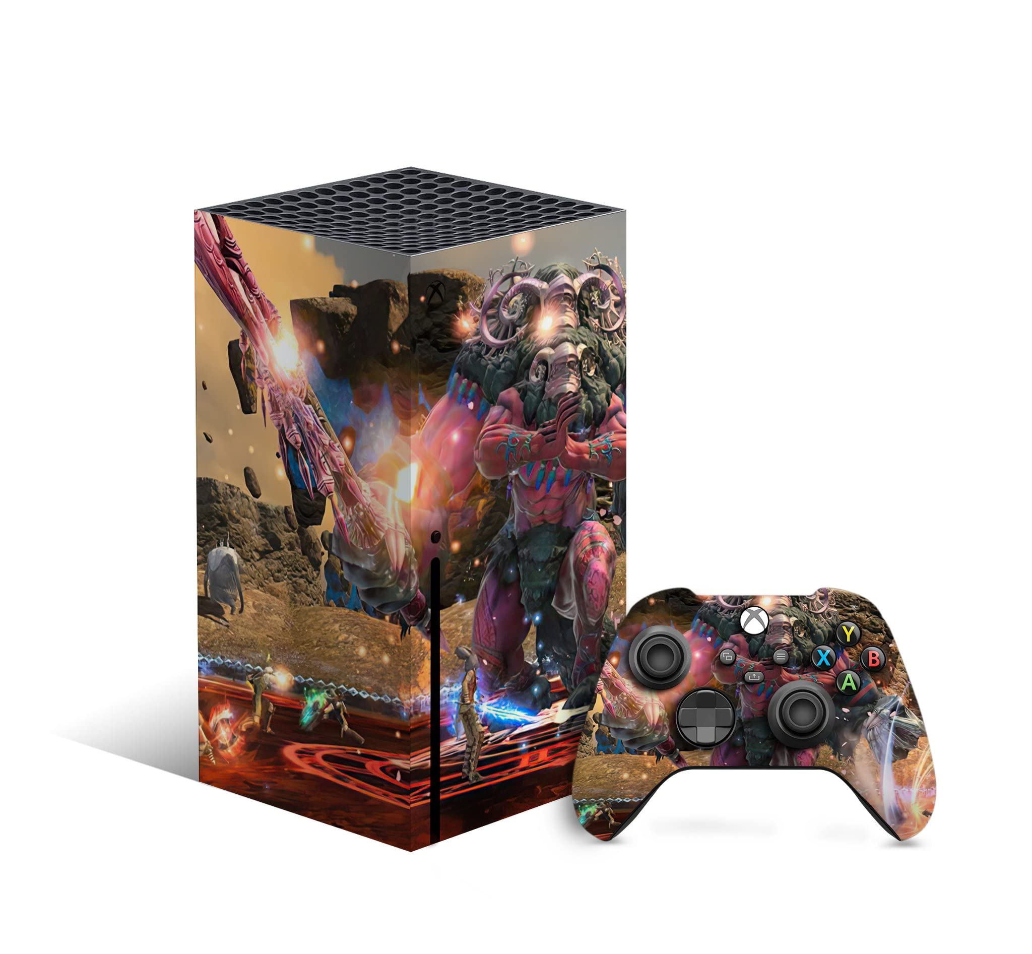 Adventure Fantasy World Vinyl Skins for X-box-Series-X, Wrap Decal Cover Stickers for X-box-Series-X Console Controller