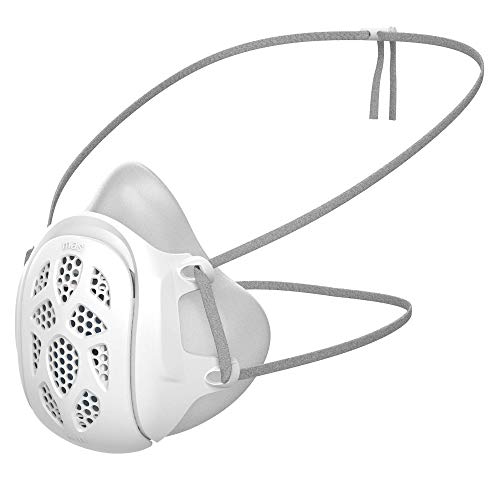 GILL Mask | Eco-Friendly Reusable Half Mask Respirator | Filters included (Regular, White)