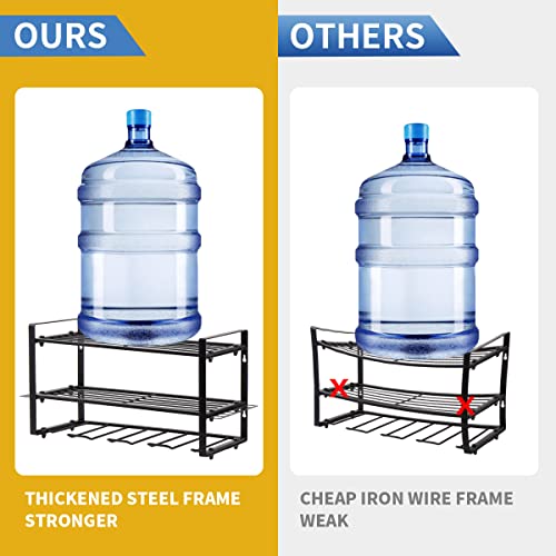 Newisdomake Power Tool Organizer, Drill Rack for Battery Handheld Power Tools, 3 Layers Cordless Tool Organizer, Compact Design Power Tool Holder Suitable for Garage/Pantry/Kitchen/Laundry/Mud Room