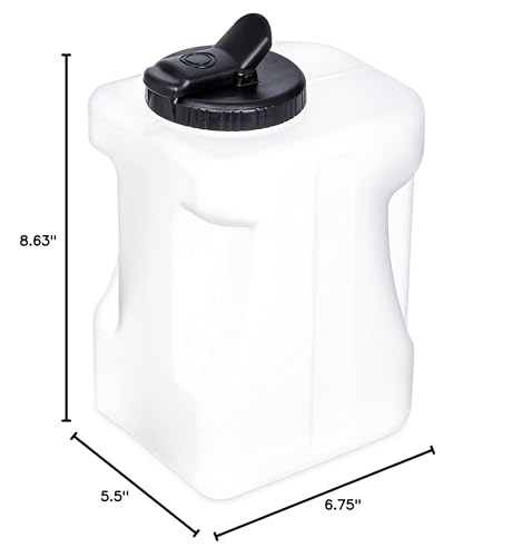 Carlisle FoodService Products Container Plastic Jug, Pitcher with Color Coded Toggle Lid for Catering, Buffets, Restaurants, Polypropylene (Pp), 1 Gallon, Black, (Pack of 2)