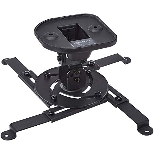 Amazon Basics Tilting Projector Bracket Mount for Ceiling and Wall, 15 kg / 33lbs Capacity, Black