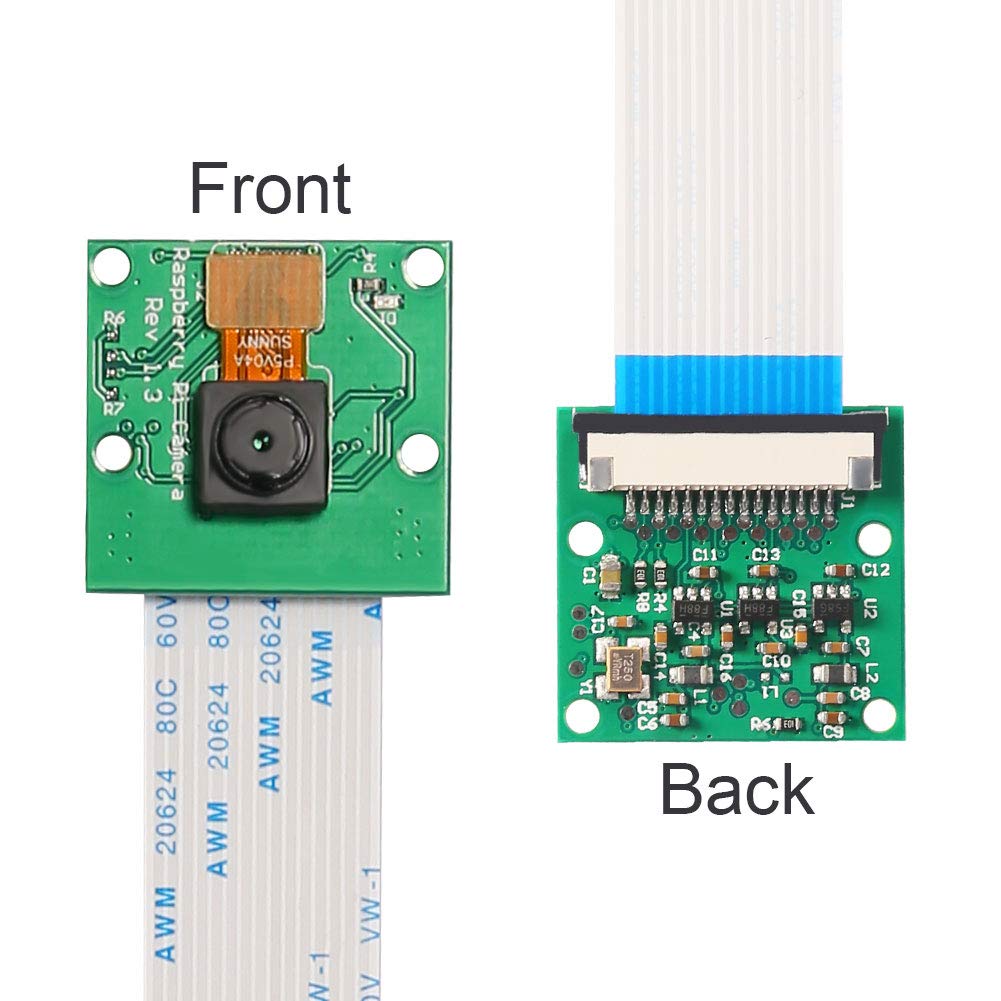 Aoicrie for Raspberry pi Zero Camera Module 5MP 1080p OV5647 Sensor Video Compatible with Pi Zero Ribbon Cable&FPC Cable for Raspberry Pi Model A/B/B+,Pi 2 for Raspberry Pi 3,3B+ Pi Zero/Zero W Pi 4