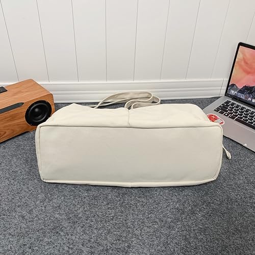 Aktudy Unisex Canvas Crossbody Bag Wide Adjustable Strap Casual Messenger Bag Versatile Solid Shoulder Bag Large Capacity Foldable Fashion Sling Bag