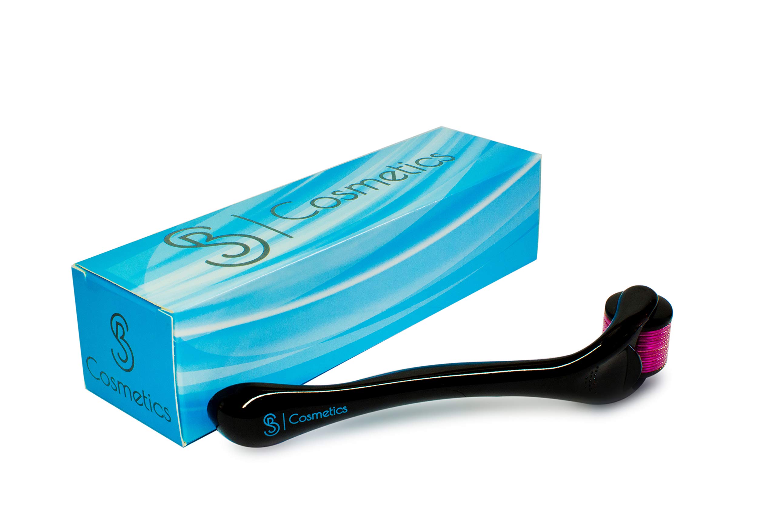 SB Cosmetics- Derma Roller-Best Premium Beard Face Scalp & Body Cosmetic Micro Needle Skin Care Beauty System .25mm 540 Titanium Reusable