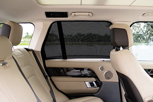 Autopect Side Window Sunshade Sock Screen-Shade (Pack of 2) β Block Sun Rays to Keep Car Interior Cool and Comfortable β Elasticized Universal Fit Mesh Sun Shade for Car, Truck, SUV, Van