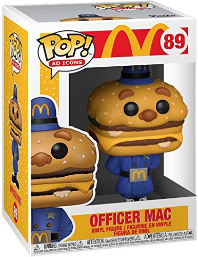Funko Pop! Ad Icons: McDonald's - Officer Big Mac Bundle with 1 PopShield Pop Box Protector