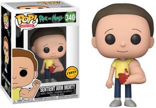 Funko Pop! Animation: Rick and Morty - Bloody Sentient Arm Morty Chase Variant Limited Edition Vinyl Figure (Includes Compatible Pop Box Protector Case)