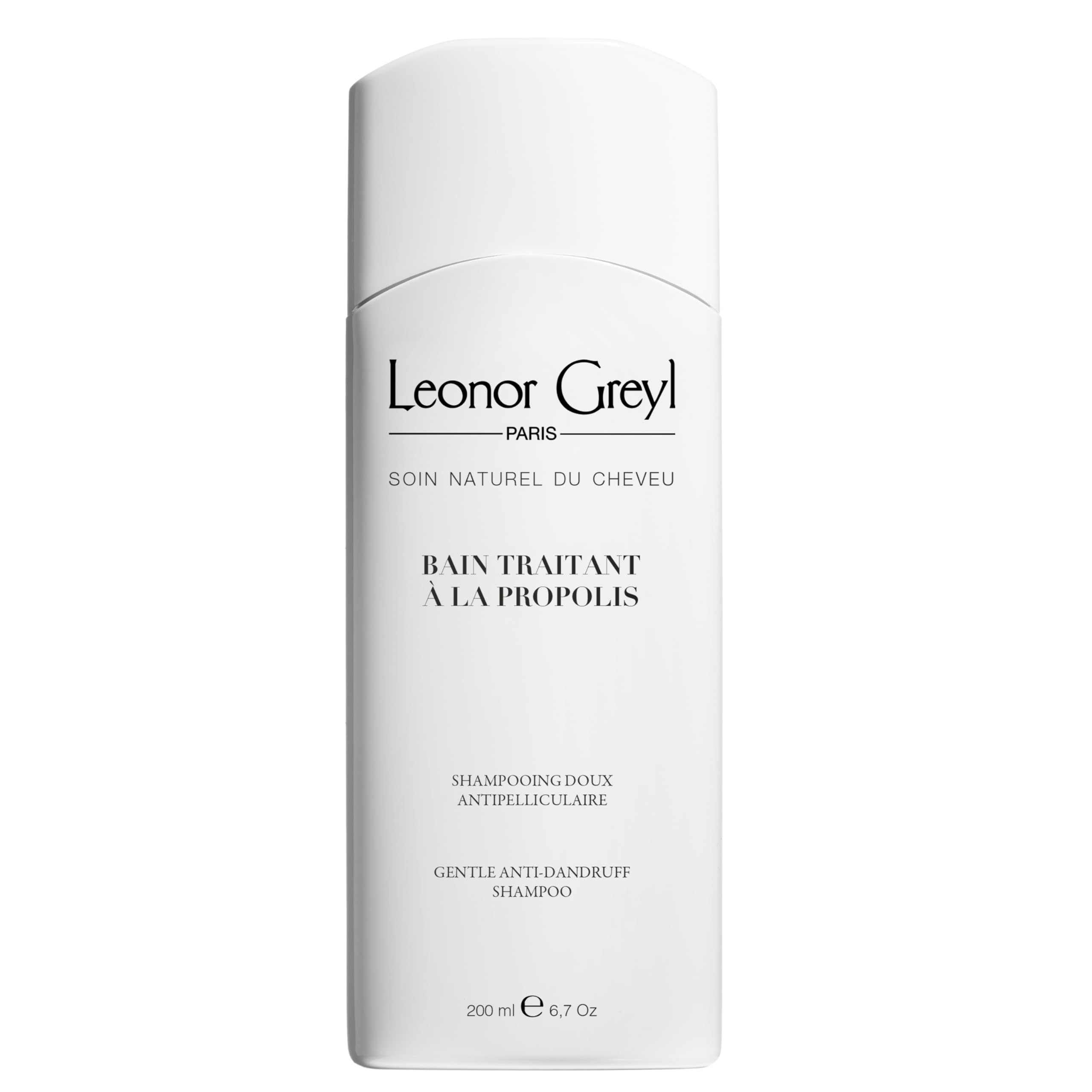 Leonor Greyl Gentle Dandruff Shampoo (Bain Traitant a La Propolis), Propolis & Chamomile Natural Dandruff Shampoo, 6.7 oz. Made In France