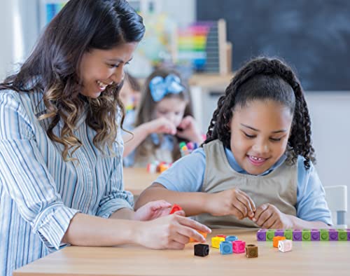 Teacher Created Resources Numbers and Shapes Connecting Cubes, Set of 100