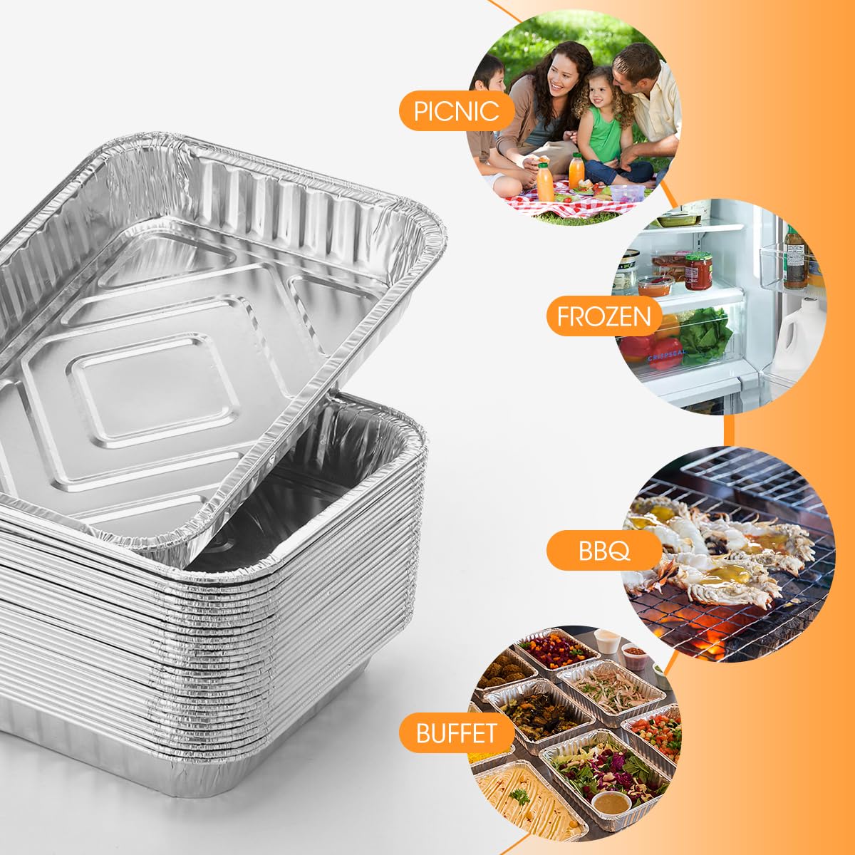 AIEVE Drip Pans for Ninja Woodfire Outdoor Grill, 30 Pack Grease Tray Liners Replacement Parts for Ninja Woodfire Outdoor
