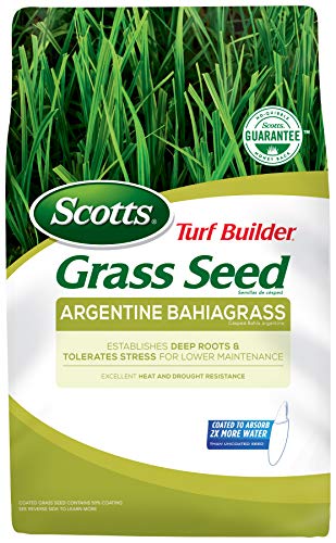 Scotts Turf Builder Grass Seed Argentine Bahiagrass, Excellent Heat & Drought Resistance, 5 lbs.