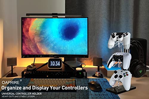 OAPRIRE Universal 3 Tier Controller Holder and Headset Stand for PS4 PS5 Xbox ONE Switch, Controller Stand Gaming Accessories, Build Your Game Fortresses (Black)