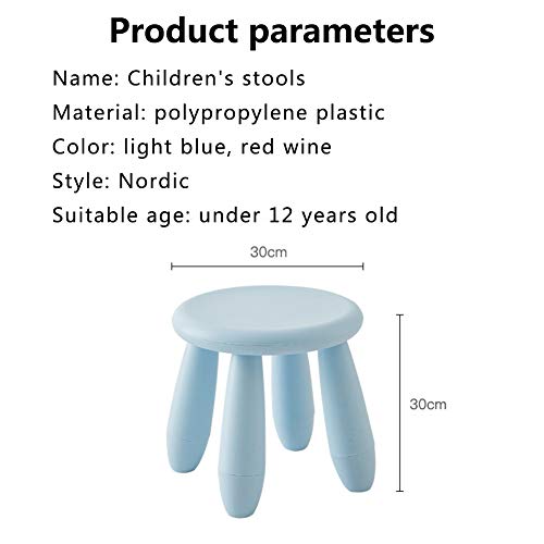 Kids Step Stool, Kindergarten Study Stools, Lightweight Footstools are Sturdy and Durable, Very Suitable for Use in The Kitchen, Bathroom and Bedroom(Light Blue)…