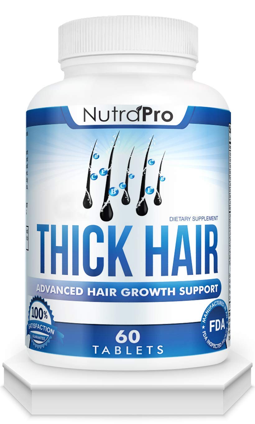 Thick Hair Growth Vitamins– Hair Growth Pills With DHT Blocker Stimulates Faster Hair Growth for Weak, Thinning Hair–Biotin Hair Supplements with Keratin & Collagen Helps Men&Women Grow Perfect Hair.