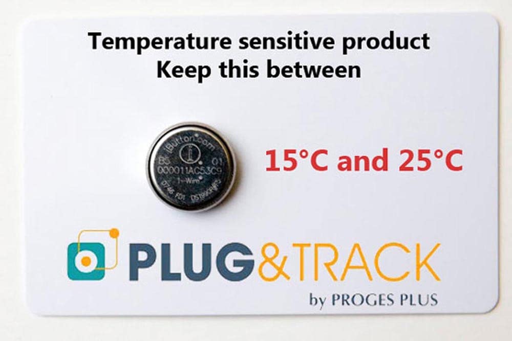 PLUG AND TRACK DAL0028 PVC Card for Thermo Button