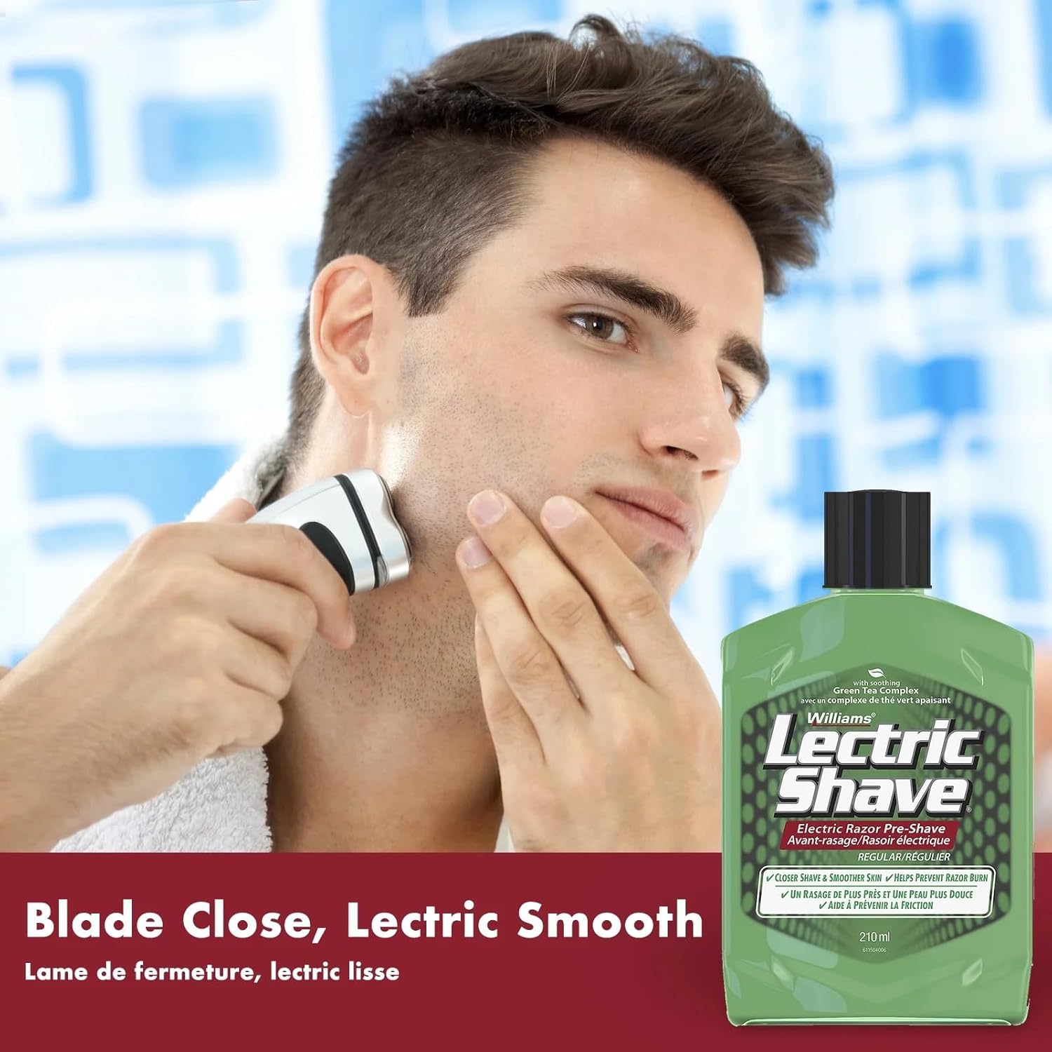 Williams Lectric Shave Electric Razor Pre-Shave, Original 7 fl oz (pack of 2)
