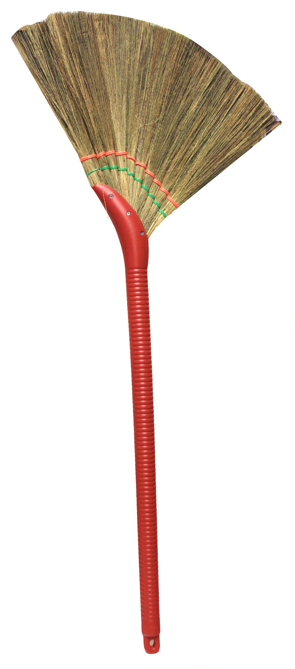 First World Brand 掃把Choi Bong Co Vietnam Hand Made Straw Soft Broom with Plastic Handle 12" Head Width, 40" Overall Length -1pc