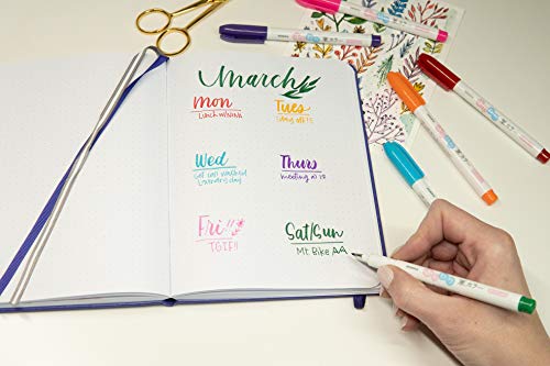 Zebra Pen Funwari Brush Pen, Assorted Colors, 24-Pack