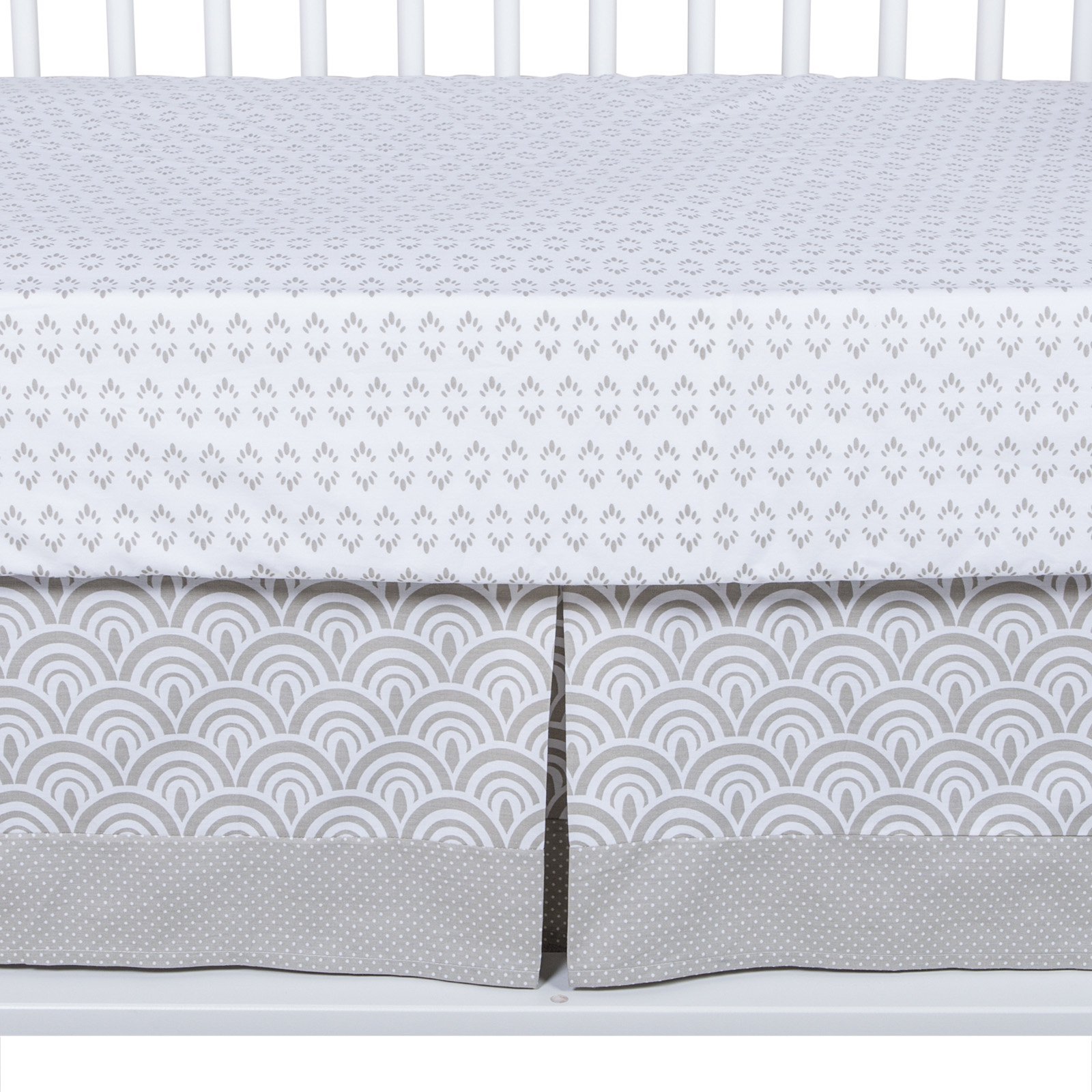 Trend Lab Art Deco 3 Piece Crib Bedding Set, Can Be Used As A Blanket Or A Playmat for Tummy Time, Includes Quilt, Fitted Crib Sheet and Skirt