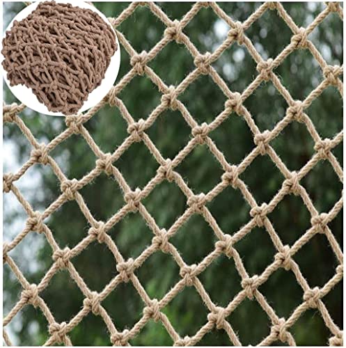 KACQIHTU Safety Hemp Rope Net Kids Climbing Safety Net Children Safety Rope Net Balcony Stairs Fence Garden Playground Protection Net Indoor & Outdoor Decor Rope Net