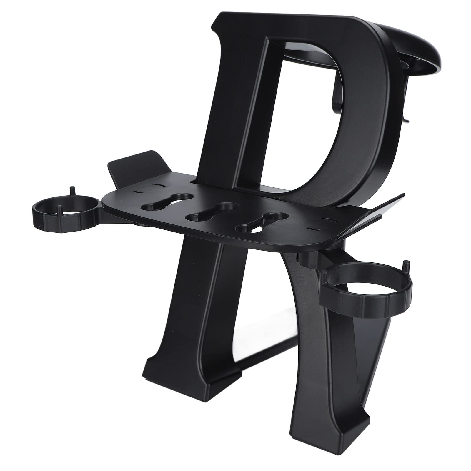 Upgraded Version Universal VR Stand,More Stable Base Headset Display Holder and Controller Mount Station for Oculus Quest, Quest 2, Rift, Rift S Headset and Touch Controllers(Black)