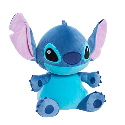 Disney Classics 14-inch Stitch, Comfort Weighted Plush, Officially Licensed Kids Toys for Ages 3 Up, Gifts and Presents by Just Play
