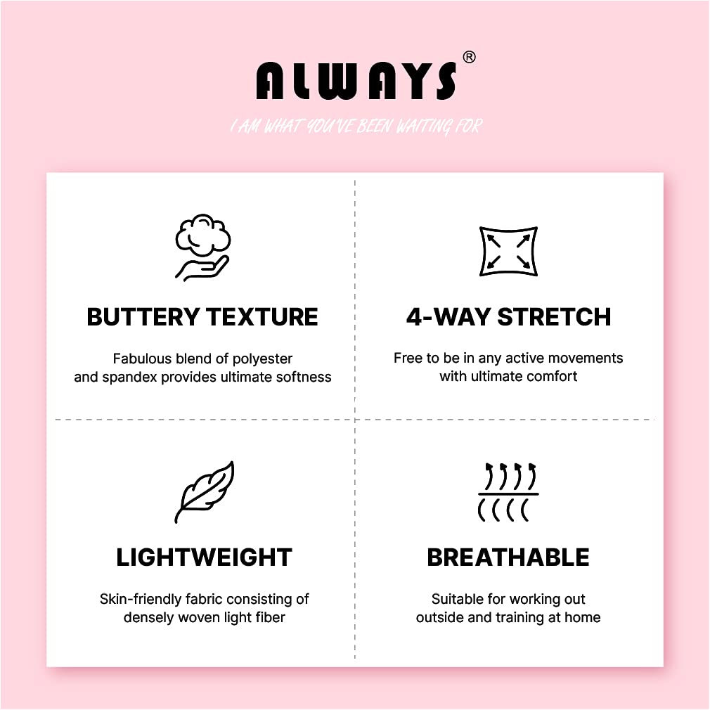 ALWAYS Booty Shorts for Women - Sexy Cute Soft Yoga Dance Dolphin Shorts Black White S