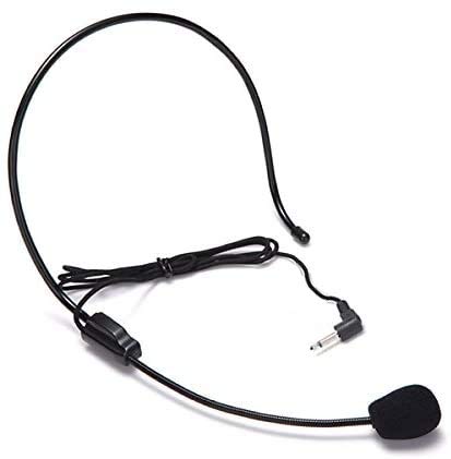 AKindle Ear Hook Mic, Flexible Wired Boom (Standard 3.5mm Connector Jack) for Voice Amplifier,Teachers, Speakers, Coaches, Presentations, Seniors and More