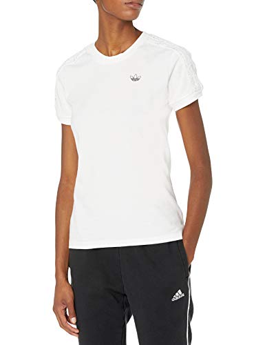 adidas Originals womens Basketball T-Shirt White Large