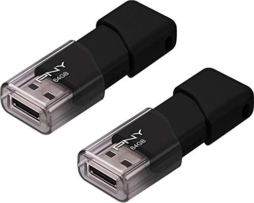 PNY 64GB Attaché 3 USB 2.0 Flash Drive 2-Pack