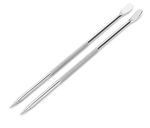 AKOAK Stainless Steel Coffee Art Pen,Coffee Fancy Stitch Barista Tool for Cappuccino Latte Espresso Decorating,2 Pieces