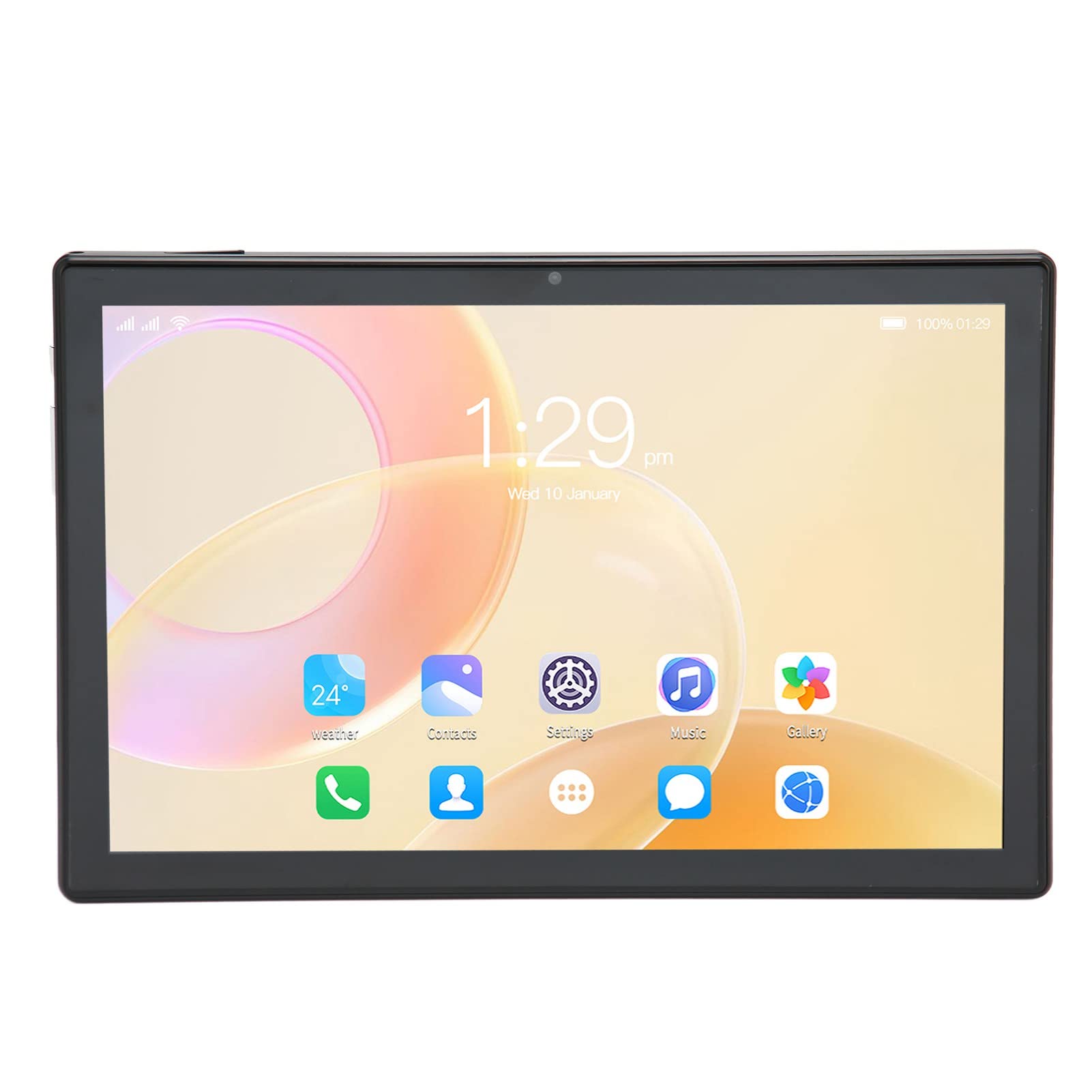 Airshi Student Tablet Office Tablet Black Dual Camera 10 Inch IPS Octa Core CPU for Gaming (US Plug)