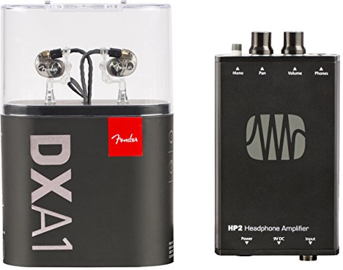Fender MXA1 Bundle with DXA1 Pro In-Ear Monitors & PreSonus HP2 Headphone Amplifier