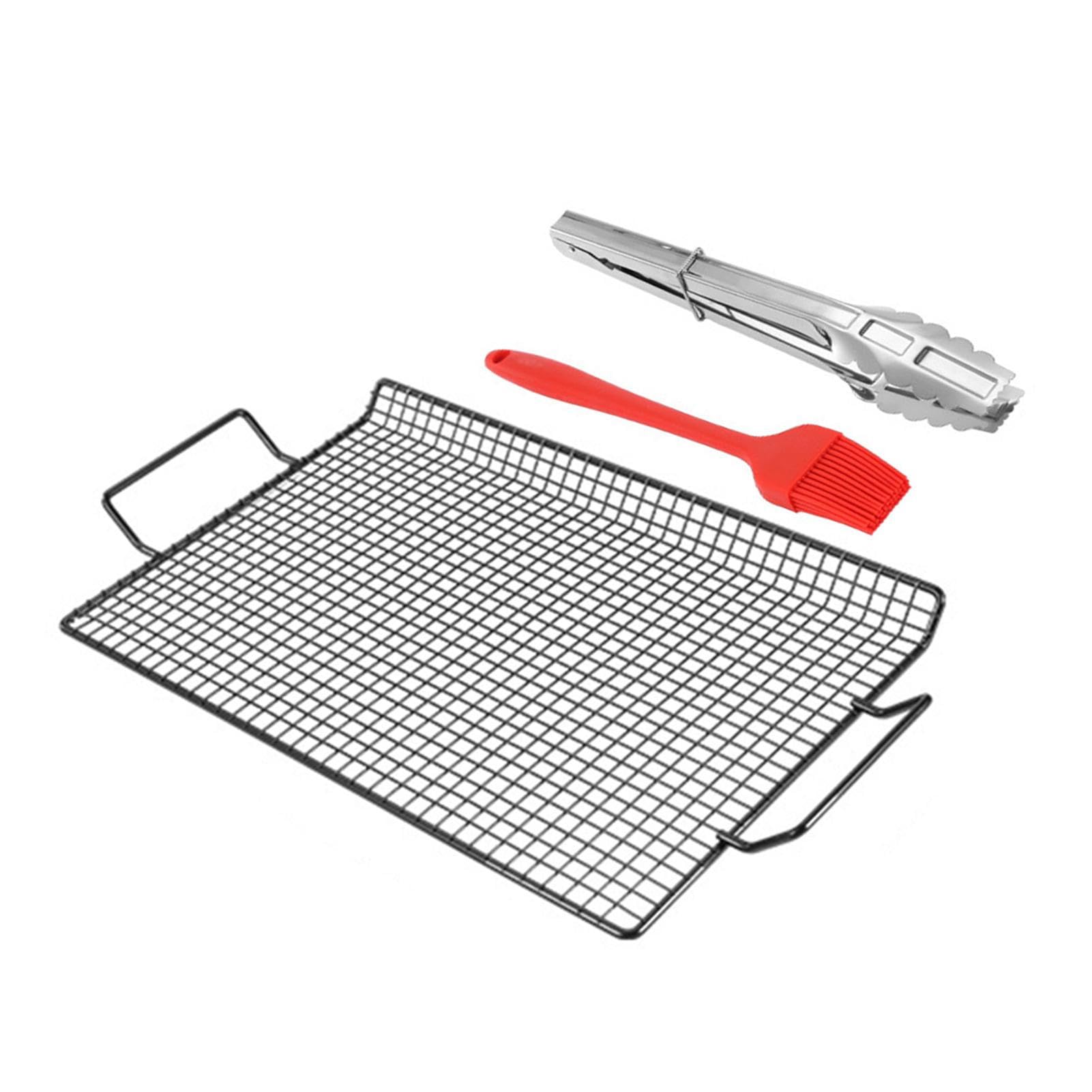 ALXOY Carbon Baking Net | Stainless Steel Barbecue Net - Portable Barbecue Utensils for Grilling, BBQ Accessories for Fish, Vegetables, Picnic, Outdoor Party
